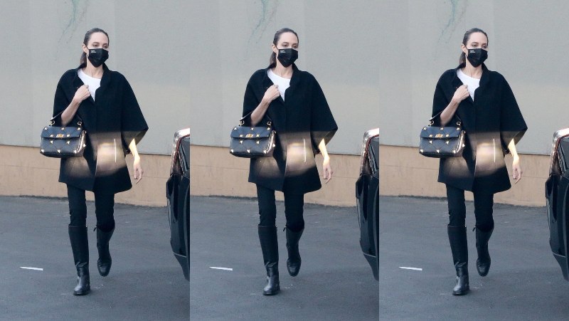 Kako nositi crnu boju, a ne izgledati dosadno: pokazuje nam Angelina ...