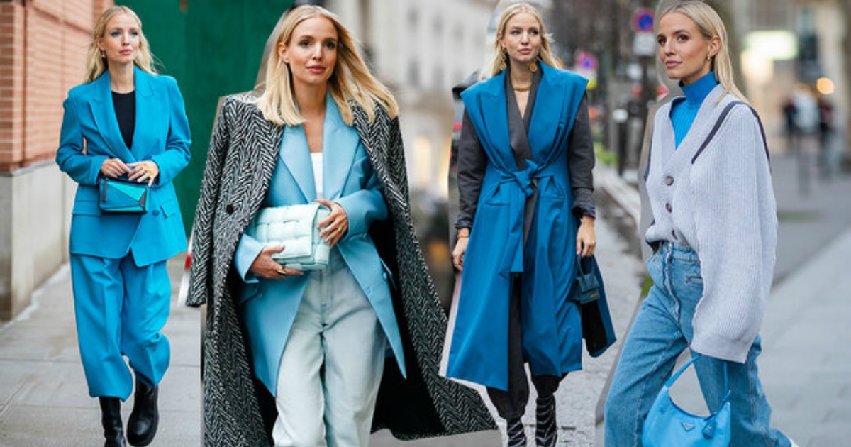 Kako nositi sve nijanse plave ove zime - Harper's BAZAAR Srbija